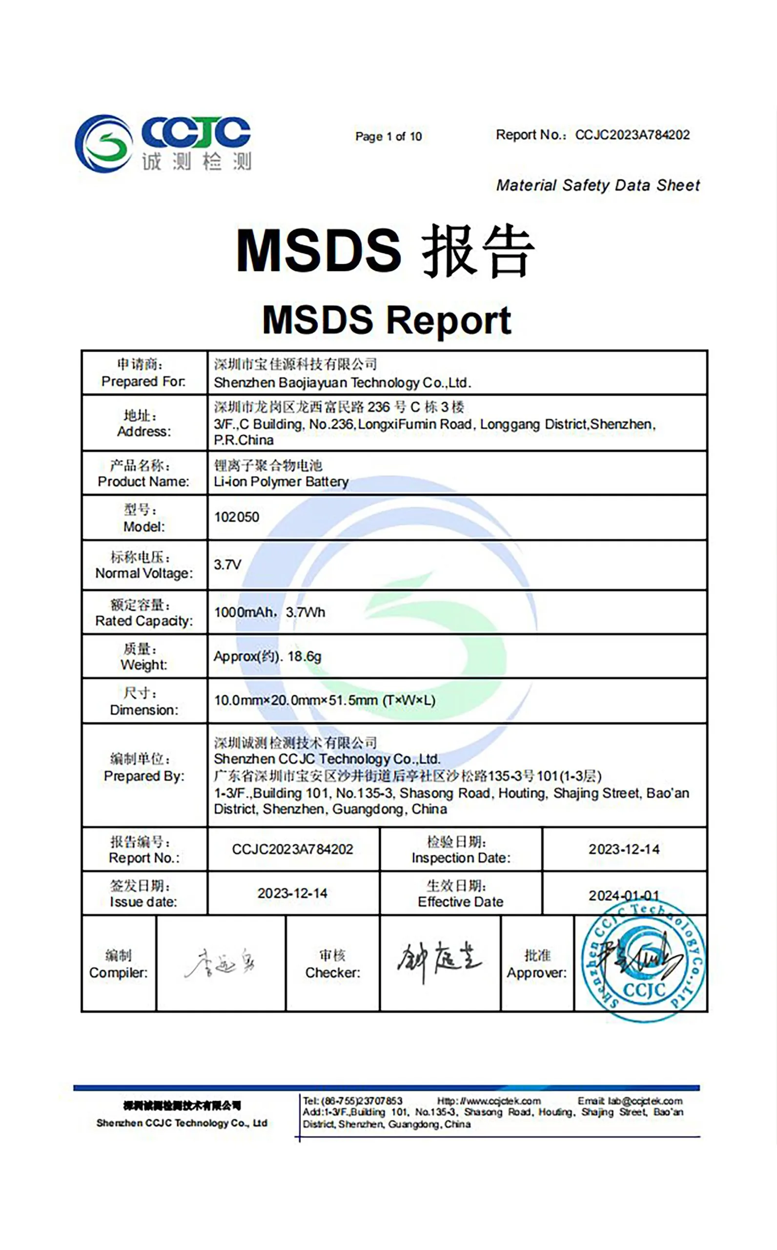 Download MSDS Report – IBOOLO