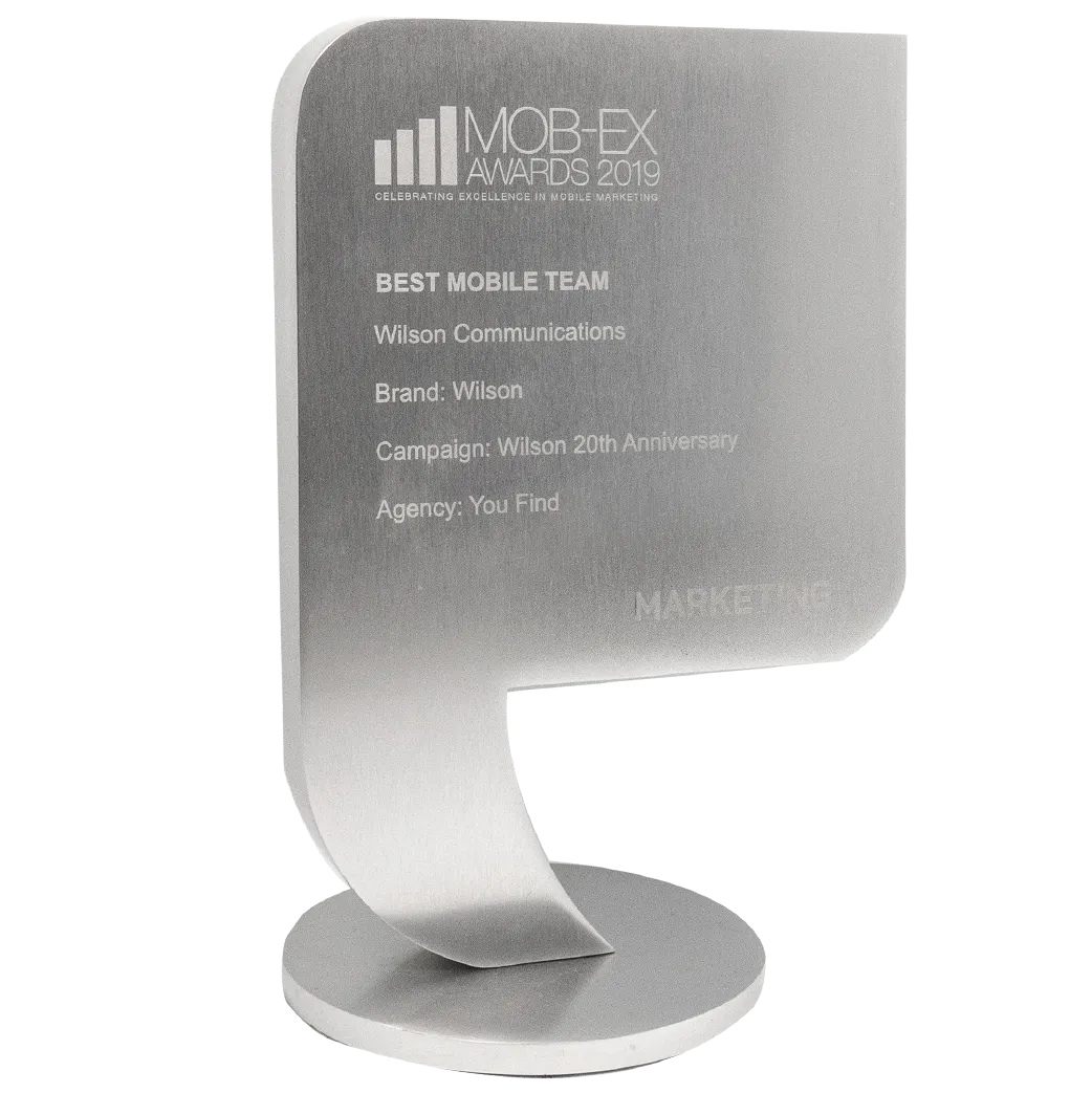 《Marketing Magazine》MOB-EX Award – Best Mobile Team Award – You Find Ltd.